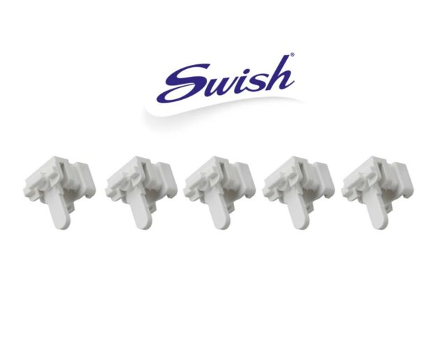 Swish ® Supreme Cord Corded Aluminium Track, Gliders, Brackets, White ...
