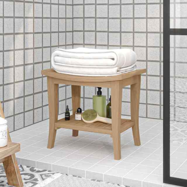 Vidaxl Bathroom Side Table 50x35x45 Cm Solid Wood Teak by eBay ...