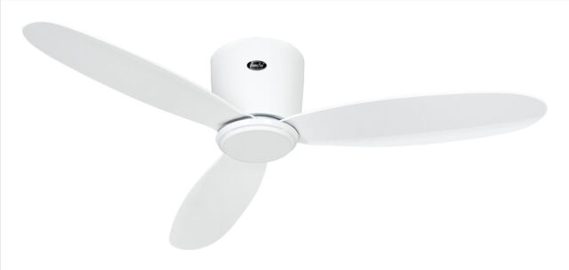 "112cm 44"" Flush Mount Dc Ceiling Fan With Remote Casafan Eco Plano Ii ...
