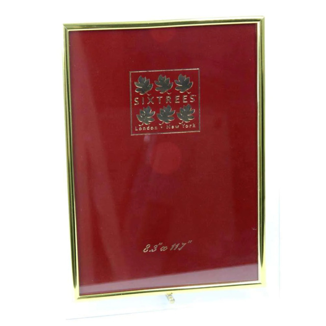 Sixtrees Flat Bevelled Glass Vertical A4 Photo Frame - Gold by eBay ...