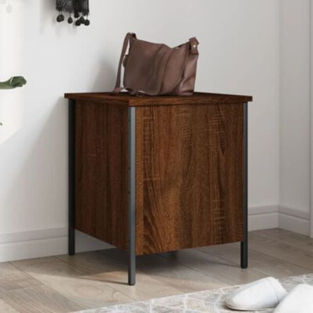 Modern Storage Bench Hallway Chair Storage Box Unit Engineered Wood by ...