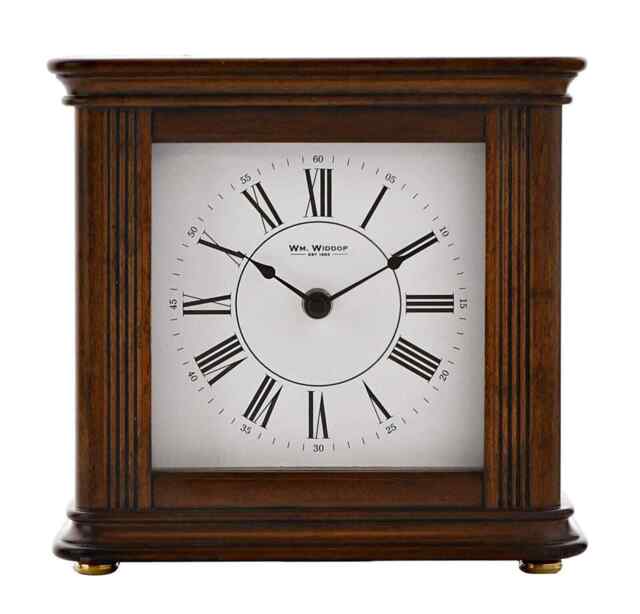 Widdop Square Walnut Mantel Clock With Westminster Chime W2904 by eBay ...
