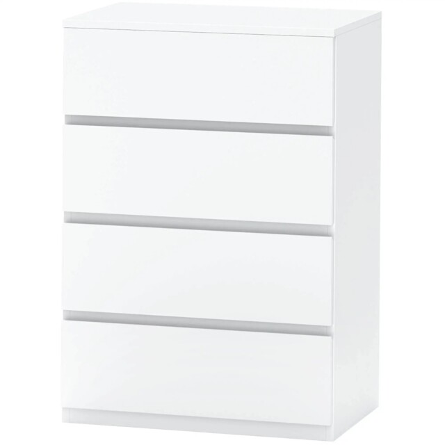 Homcom Home Bedroom Chest Of Drawers, 4 Drawers Dresser, Drawer Unit ...