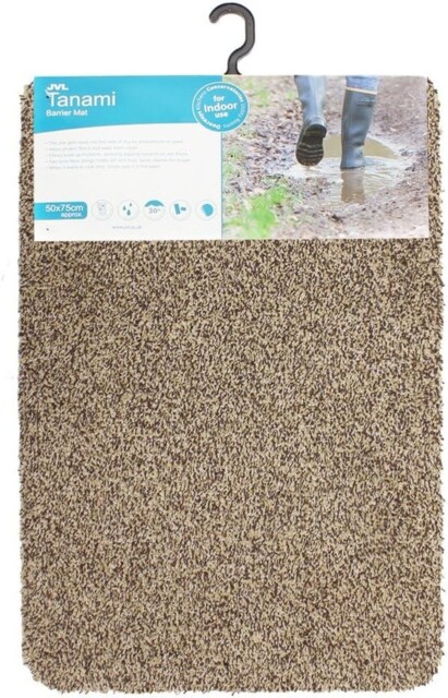 Machine Washable Beige Door Mat 50 X 75 Cm, Anti-slip Barrier by eBay ...