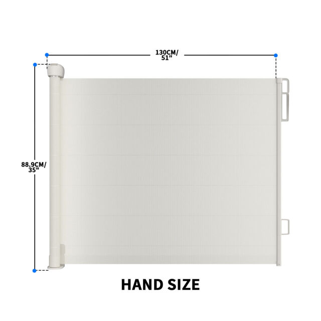 Safety Guard Gate Retractable Pet Dog Folding Baby Toddler Stair Gate ...