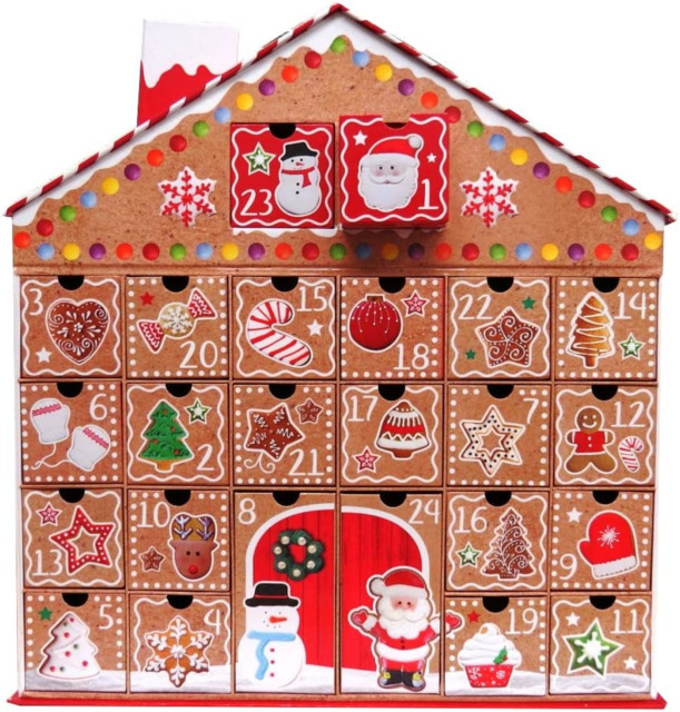 Gingerbread House 3d Large Advent Calendar, With Pull Out Date Holding ...