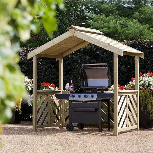 Garden Gazebo Barbecue Bbq Shelter And Shade Wooden Outdoor Durable by ...