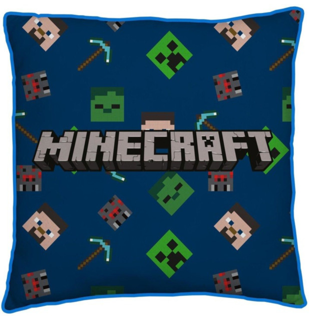 Minecraft Creeps Cushion Reversible Gaming Minecraft Cushion 40 X 40cm ...
