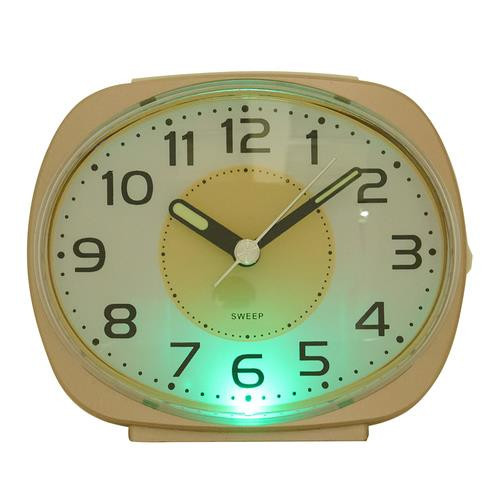 Wm.widdop Silent Sweep Oval Face Blinking Light Alarm Clock - Rose by ...
