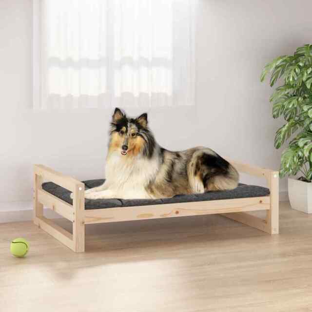 Solid Pine Wood Dog Bed Wooden Pet Sofa Dog Couch Multi Colours/sizes ...