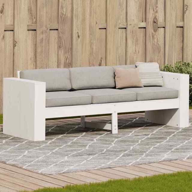 Garden Sofa Outdoor Sofa Chair Balcony Single Sofa Solid Wood Pine by ...