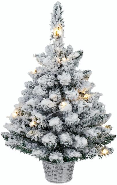 60cm Pre-lit Table Top 15 Led Christmas Tree Snow Effect by eBay ...