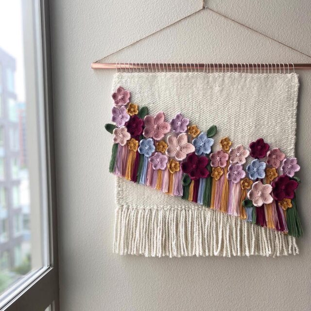Custom - Macrame Flower Woven Wall Hanging, Large Weaving, Statement ...