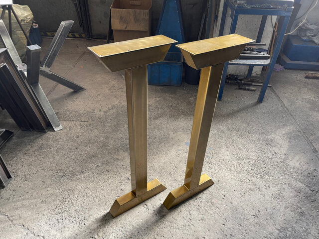 Metal Bar Height Table Legs Set Of 2, Table Legs, Steel Legs by Etsy ...