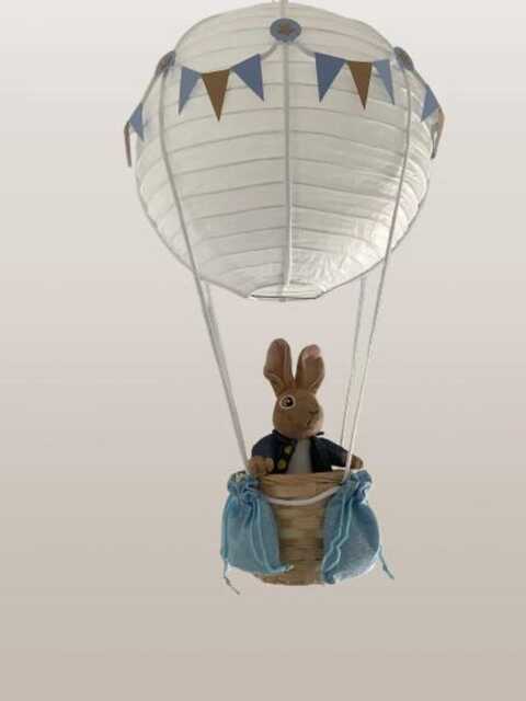 Peter Rabbit in A Hot Air Balloon Light Shade, Decoration. Toy Included ...