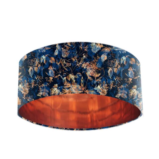 Night Forest Extra Large Velvet Lampshade & Copper Lining by Etsy ...