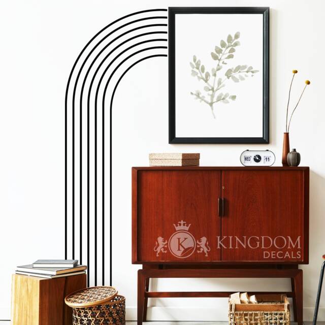 Half Arch Wall Decal - Boho Sticker, Geometric Bohemian Decor, Nursery ...