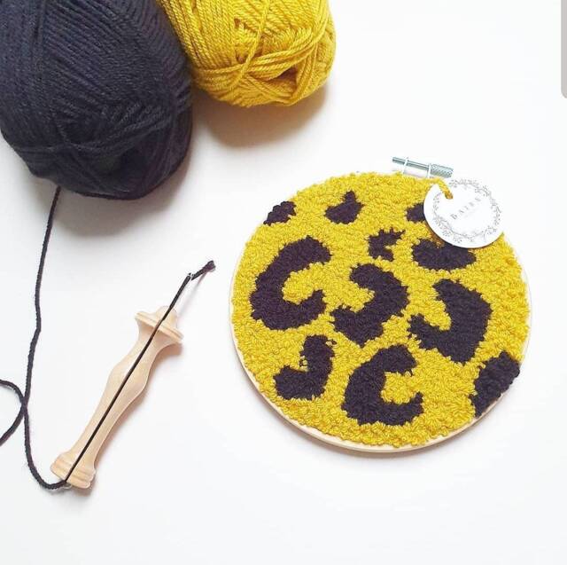 Leopard Print Punch Needle Wall Hanging by Etsy | ufurnish.com