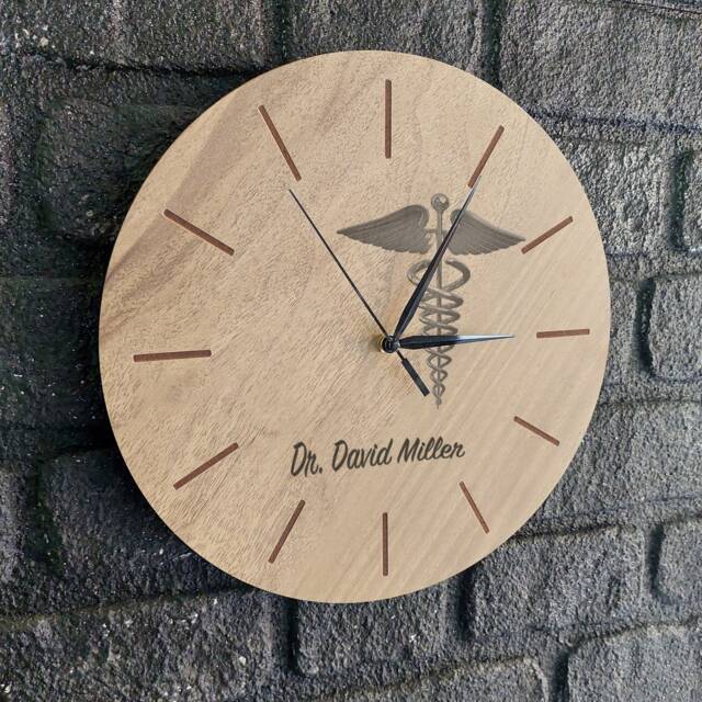 Personalized Doctor Gift - Engraved Photo Wooden Clock by Etsy ...