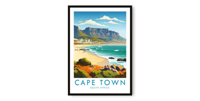 Cape Town Travel Poster South Africa Art Print by Etsy | ufurnish.com