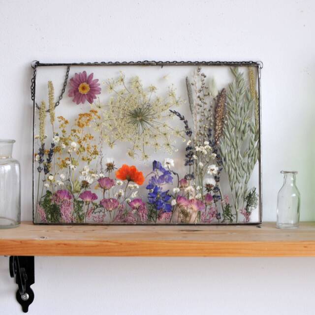 stained Glass Botanical Art, Floral Fusion Wall Decor, Nature-Inspired ...