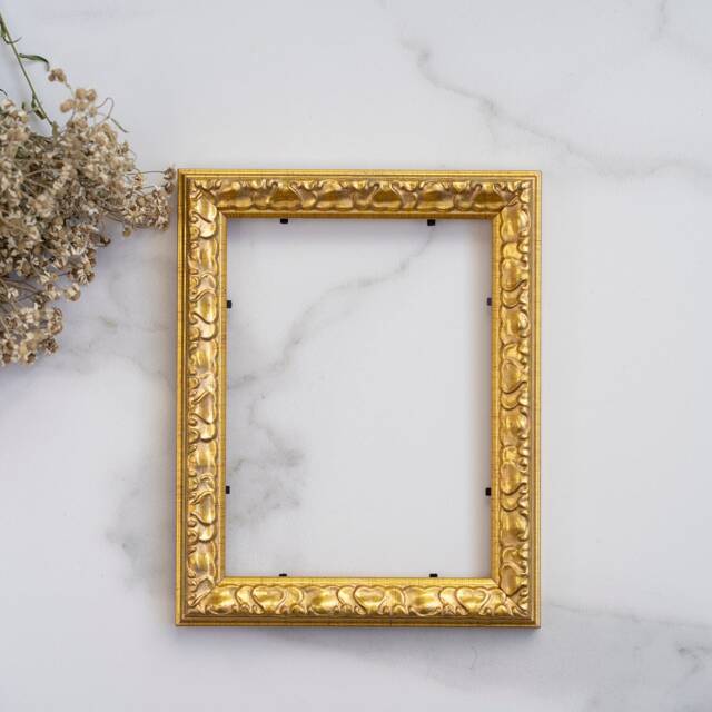 6x8 in Vintage Style Gorgeos Ornate Gold Leaf Baroque Wood Frame For ...