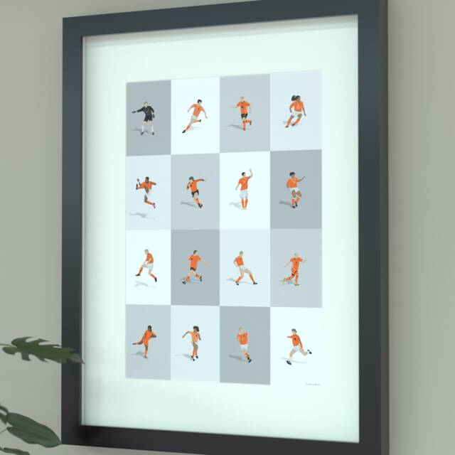 Netherlands Football Legends Print - Dutch Soccer Art by Etsy ...