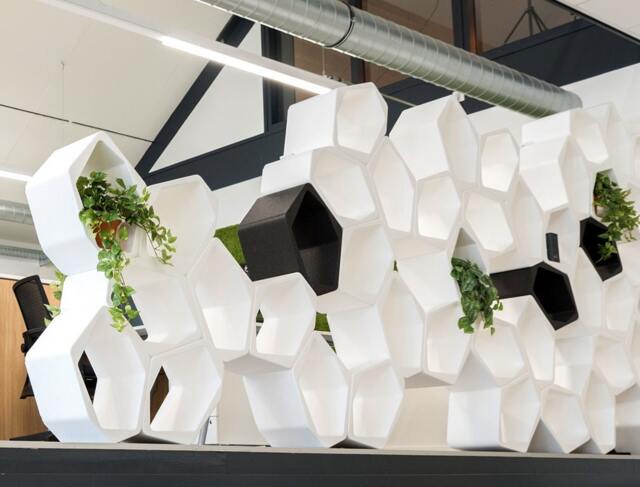 Modular Wall Shelf System For Room Divider Or Bookcase, Modern ...