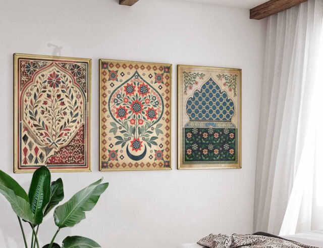 Set Of 3 Islamic Prints, Arabic Wall Art, Middle Eastern Decor, Poster ...