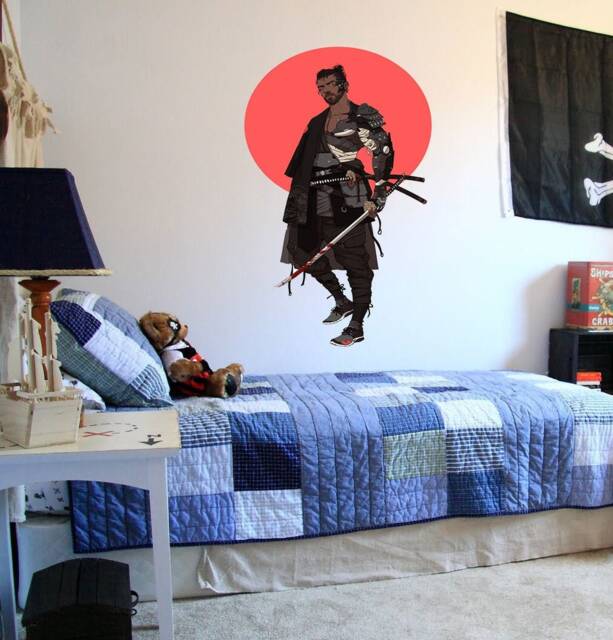 Japanese Samurai Decal, Sticker, Wall Decor by Etsy | ufurnish.com