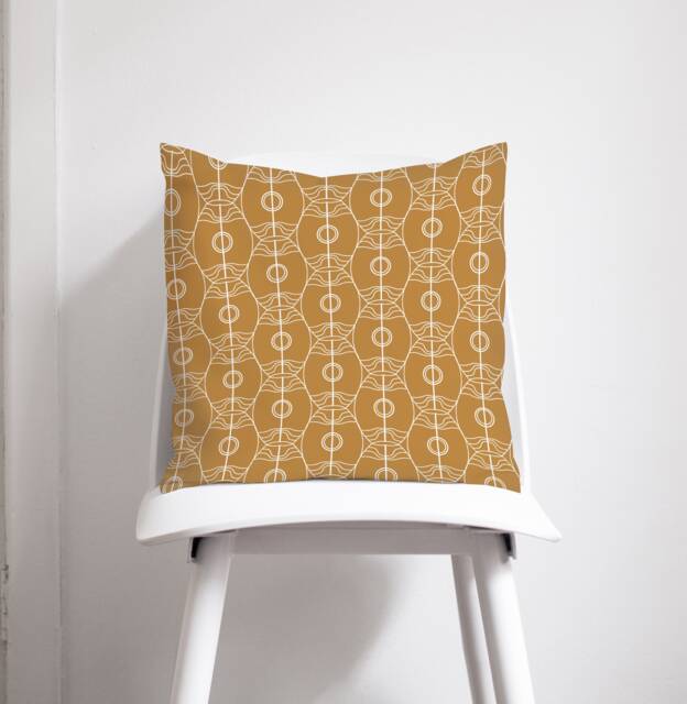 Gold & White Art Nouveau Design Cushion, Throw Pillow by Etsy | ufurnish.com