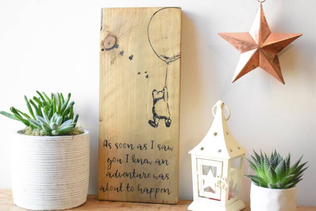 Winnie The Pooh-Quote-Inspirational-Kids Gift-Nursery Decor ...