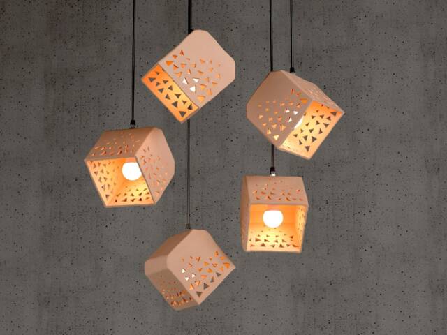 Naaya Sprinkle Ceramic Modern Chandelier Light, Small Pendant Dining ...