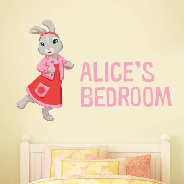 Official Lily Bobtail Personalised Bedroom Wall Sticker Mural Prtv12 by ...