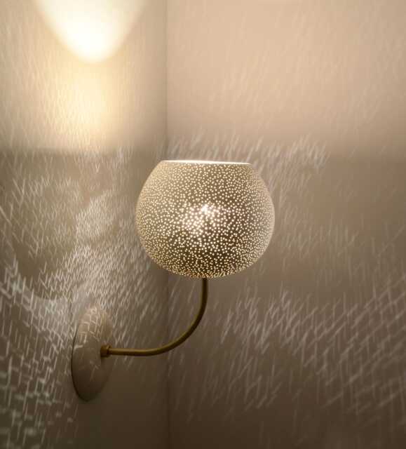 Large Claylight Sconce - Sconce Light Unique Ceramic Wall Lamp Mood ...