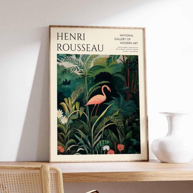 Henri Rousseau Poster, Tropical Decor, Jungle Print, Botanical Wall Art ...