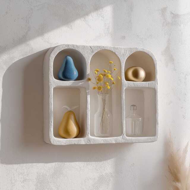 White Handmade Curio Shelf , Oddities Shelf, Curiousity Shelf, Curio ...