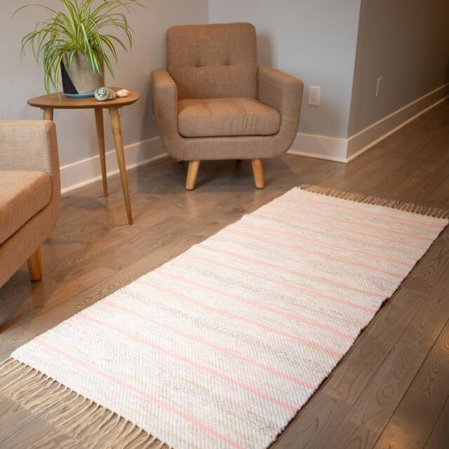 Handwoven Modern Upcycled Designer Rag Rug/Runner - Neutral Colors For ...