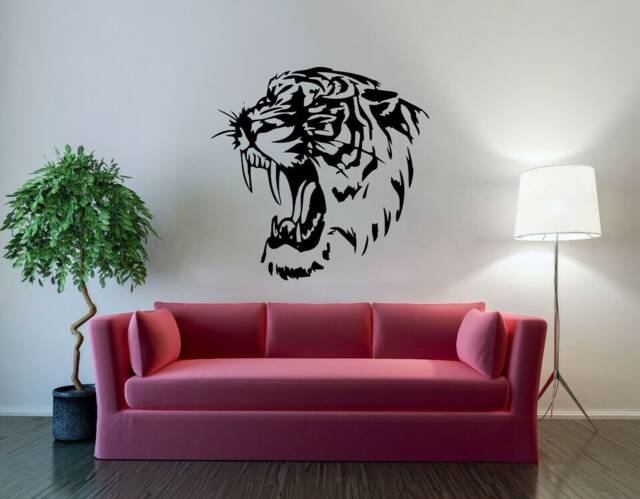 Wall Sticker Tiger Window Home Decor Decal Living Room Bedroom Art ...