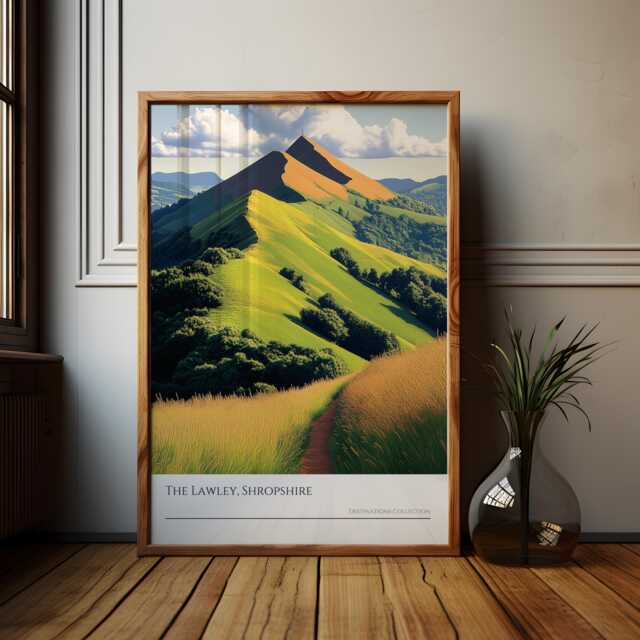 Shropshire Hills Poster The Lawley Art Print by Etsy | ufurnish.com