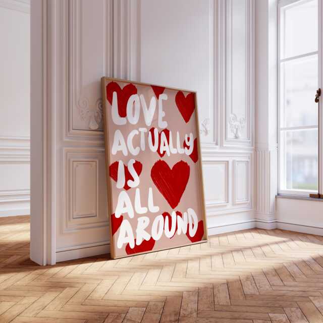 Love Actually Is All Around, Quote, Print, Is All Around Quote, Quotes ...