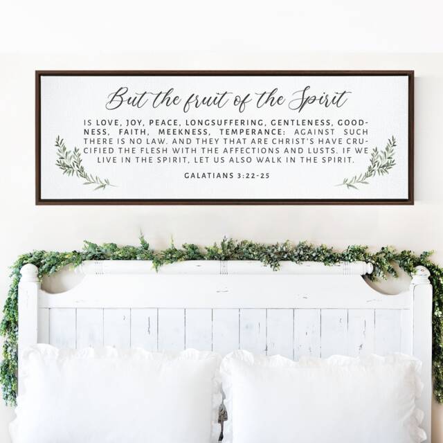 The Fruit Of Spirit Wood Sign - Scripture Wall Art Wall D??cor ...