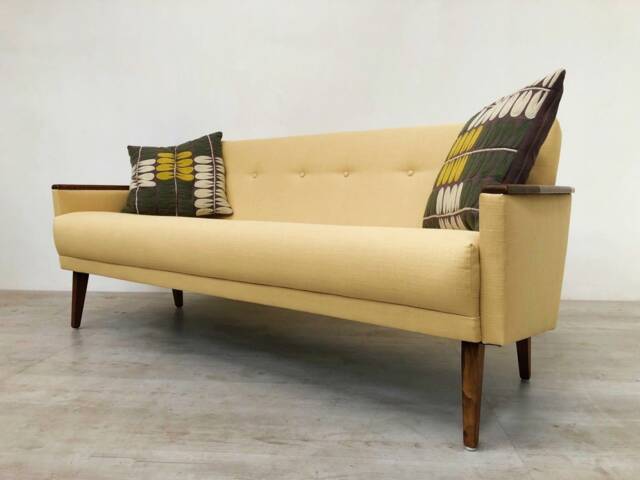 Danish Vintage Inspired Model 55 Mid Century 50S 3 Seat Cocktail Sofa ...