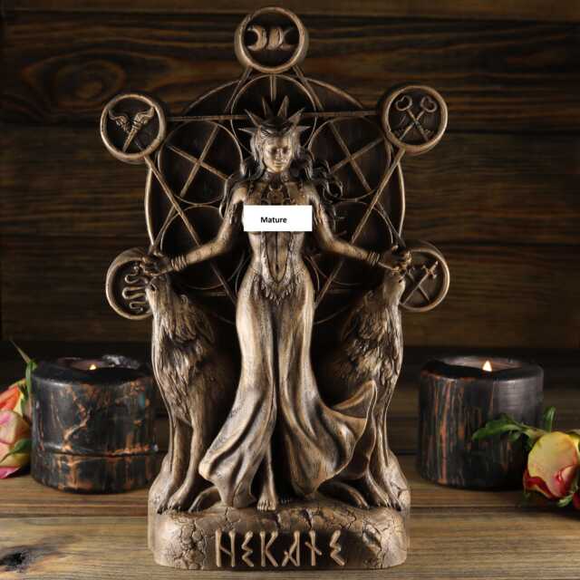Hecate Statue Triple Goddess Altar, Greek Mythology Art by Etsy ...
