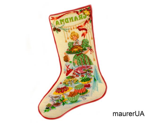 Christmas Stocking For Grandma Finally Embroidered Charles Ross ...
