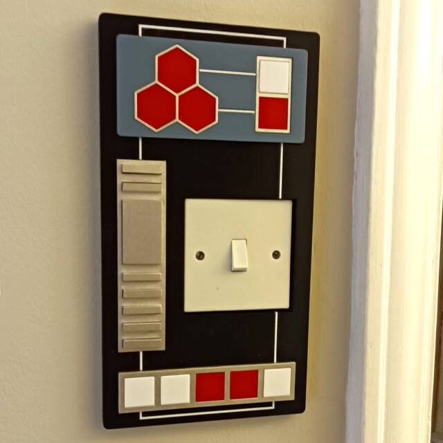 Sci-Fi Inspired 3D Light Switch Control Panel Wall Art by Etsy ...