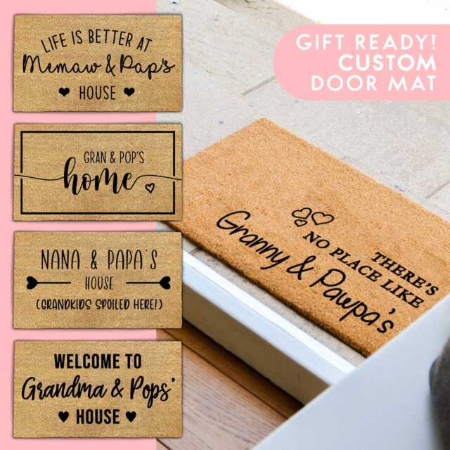There's No Place Like Grandparents House, Grandparent Gift Mat, Nana ...