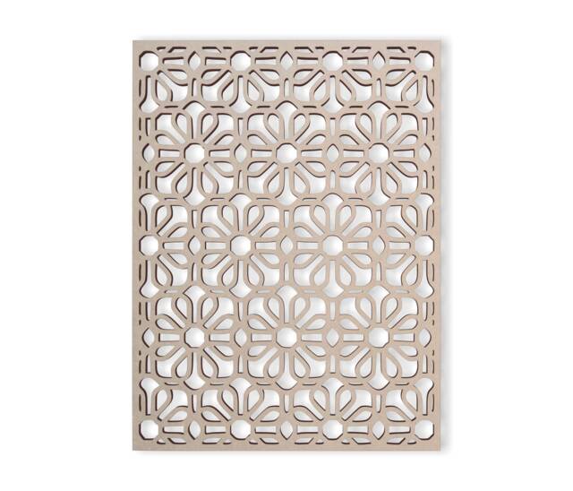 Wood Flower Lattice Design - Mandala Wall Art For Home Decor, Overlays ...