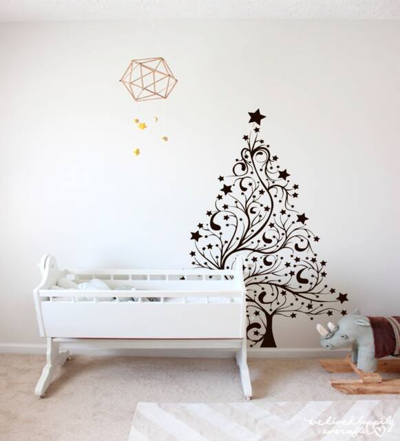 Christmas Tree Decal, Winter Wall Decal, Window Decals, Vinyl Decals by ...