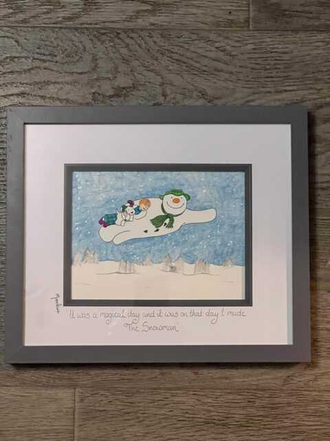 The Snowman Hand Drawn Original Framed Artwork by Etsy | ufurnish.com